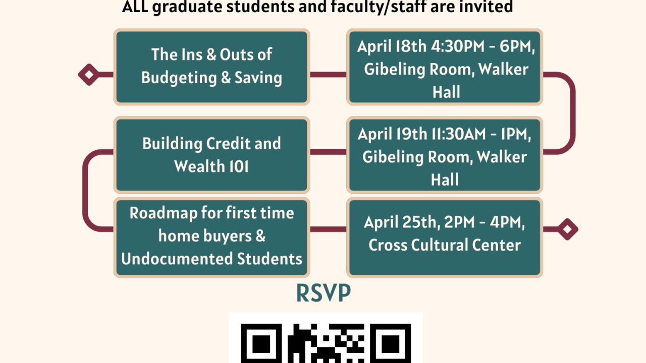 3-Part Financial Wellness Series | UC Davis Graduate Studies